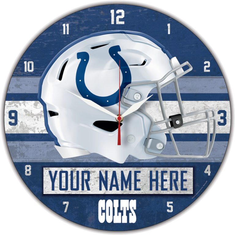 Indianapolis Colts Clock | American Football Accessories