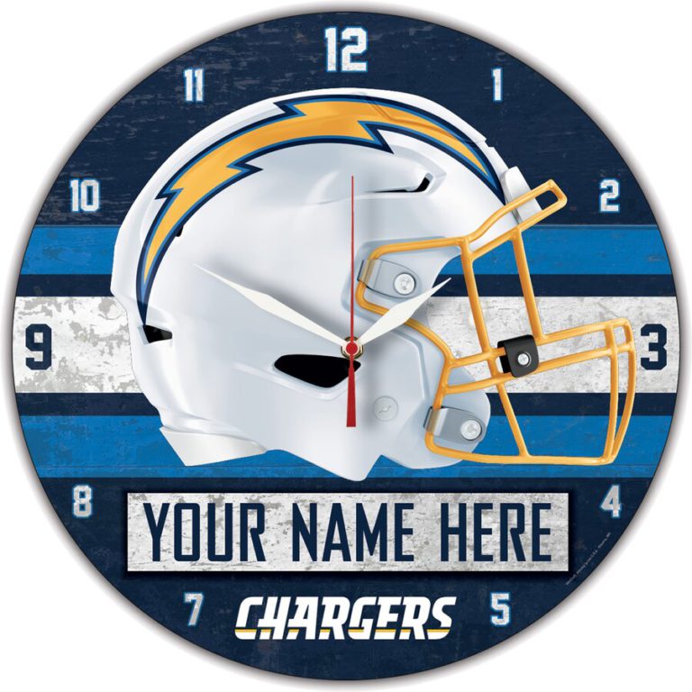 Chargers Wall Clocks | American Football Accessories